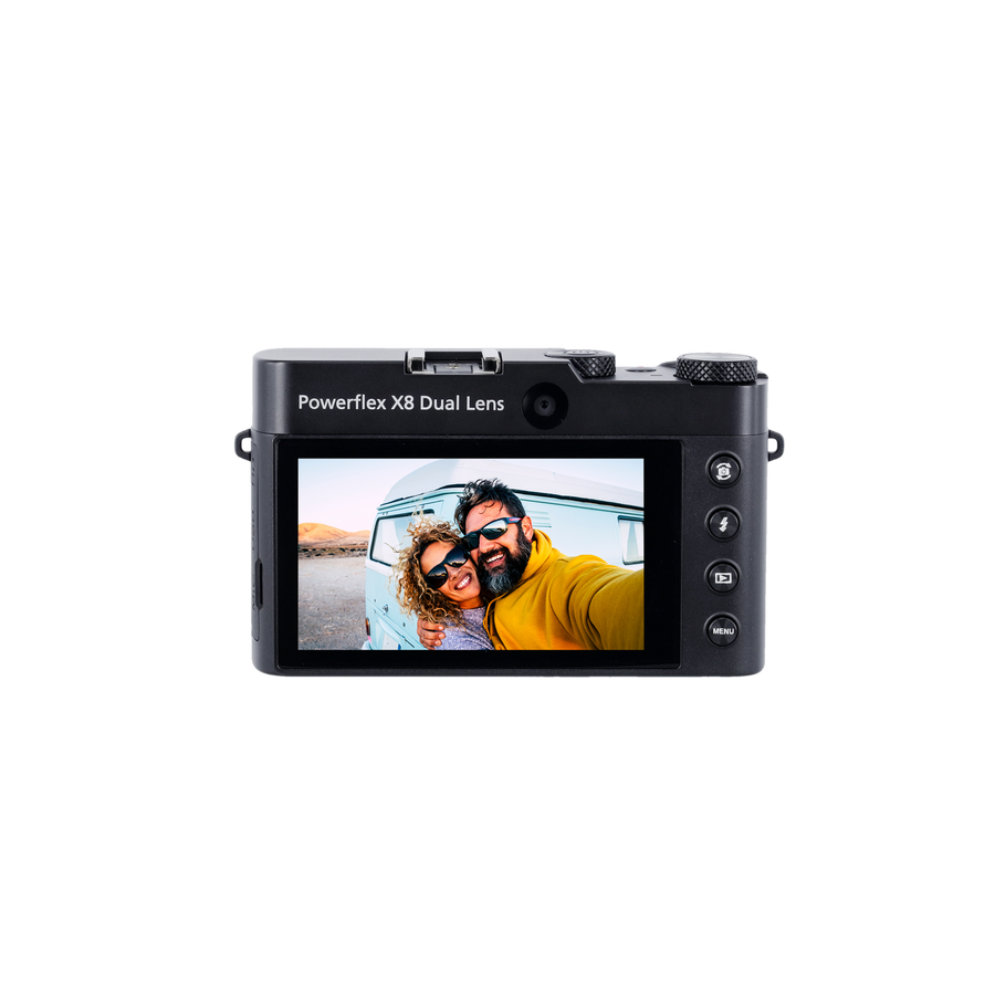 📷 Powerflex x8 dual lens digital camera | Two lenses for selfies – Rollei