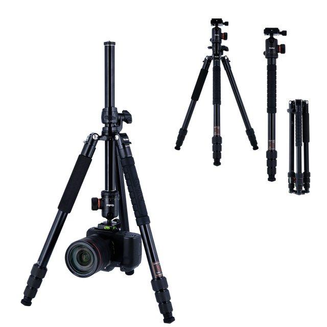 C5i Makro Pro - Aluminium Stativ mit verstellbarer Mittelsäule – Rollei
